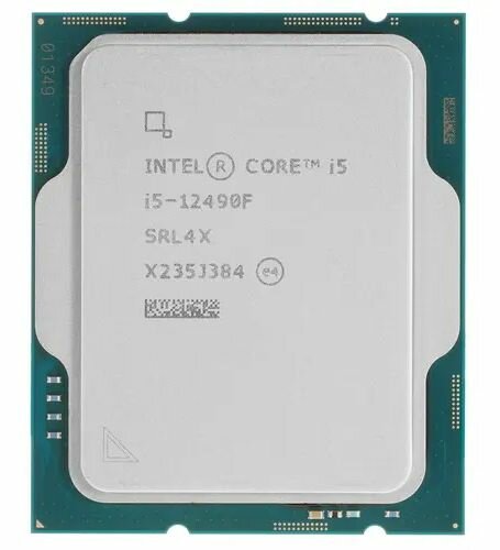 Процессор Intel Core i5-12490F (BXC8071512490F) BOX - LGA 1700, 6 x 3 ГГц, L2 - 7.5 МБ, L3 - 20 МБ, 2 х DDR4, DDR5-4800 МГц, TDP 117 Вт