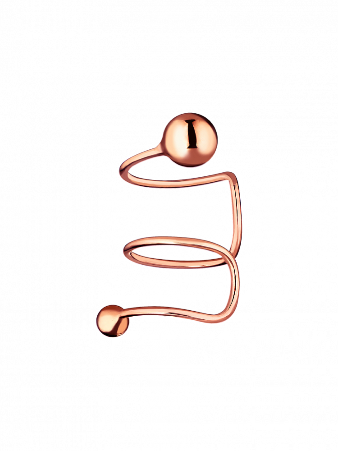 Кафф, серебро, 925 проба, золочение