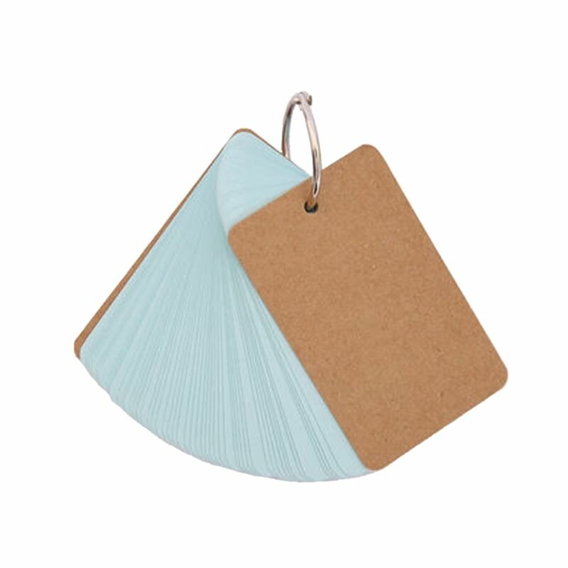 50 листовых карточек для заметок с кольцами