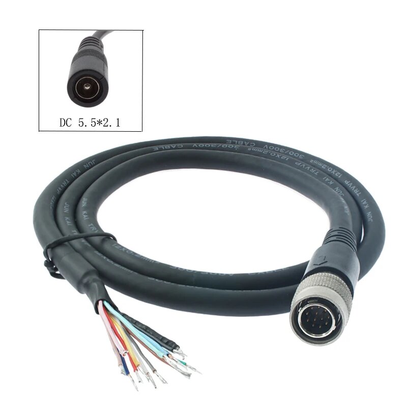 Кабель Hirose HR10A-10P-12S TRVVP, Male with DC, 50CM