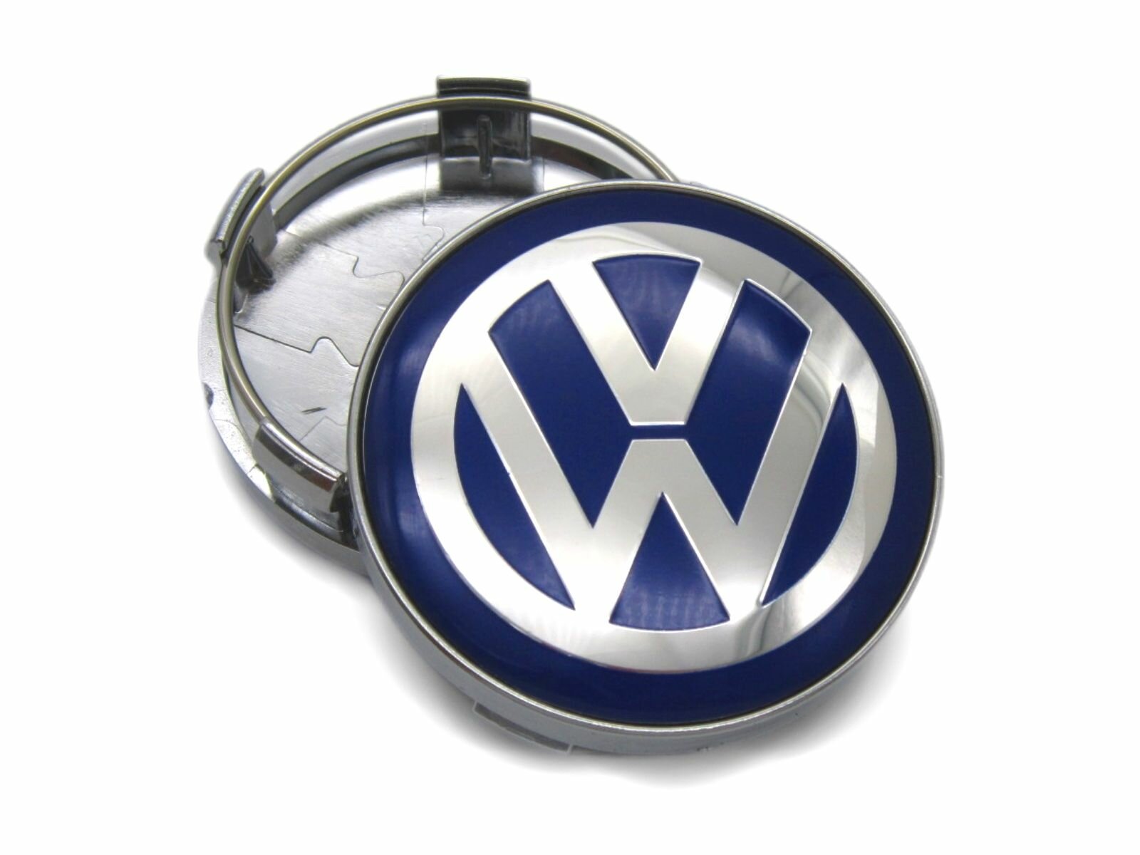Колпачок заглушка на литой диск Volkswagen blue 60/56/9 мм, 1 шт.
