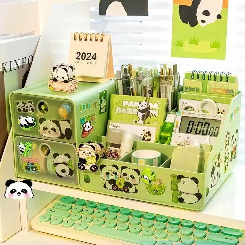 Детский органайзер канцелярский на стол, подставка для ручек карандашей маркеров, милая канцелярия Kuromi для девочек и мальчиков, набор