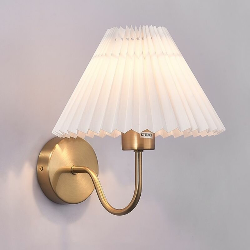 Современный простой модный тканевый декоративный настенный светильник