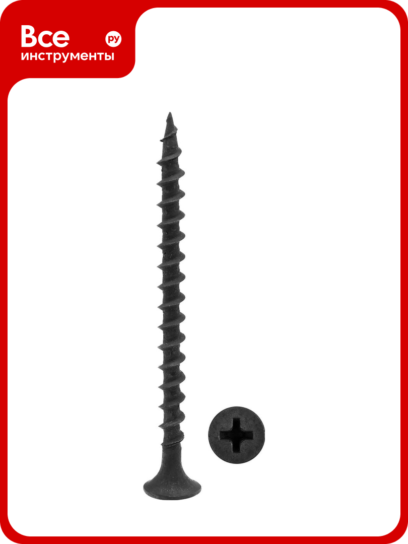 Саморезы по дереву BOWT фосфатированные, 3.5x55 мм, 500 шт. D02449, соединения деталей там