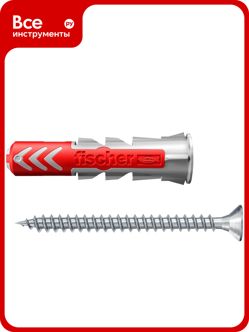 Дюбель с шурупом Fischer DUOPOWER 6x30 (50 шт.) 577279