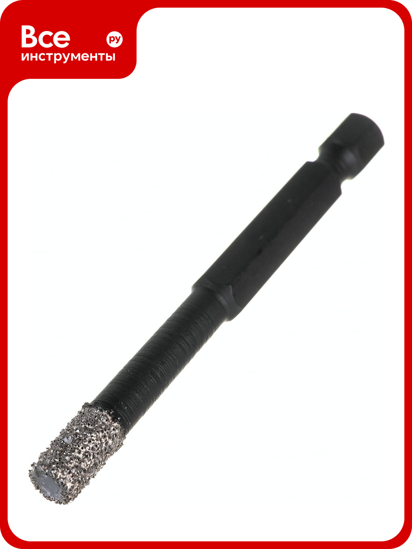 Алмазное кольцевое сверло по керамограниту и плитке Expert 6 мм GRAFF 79667, для тяжелых рабочих условий, синий, 10 мм