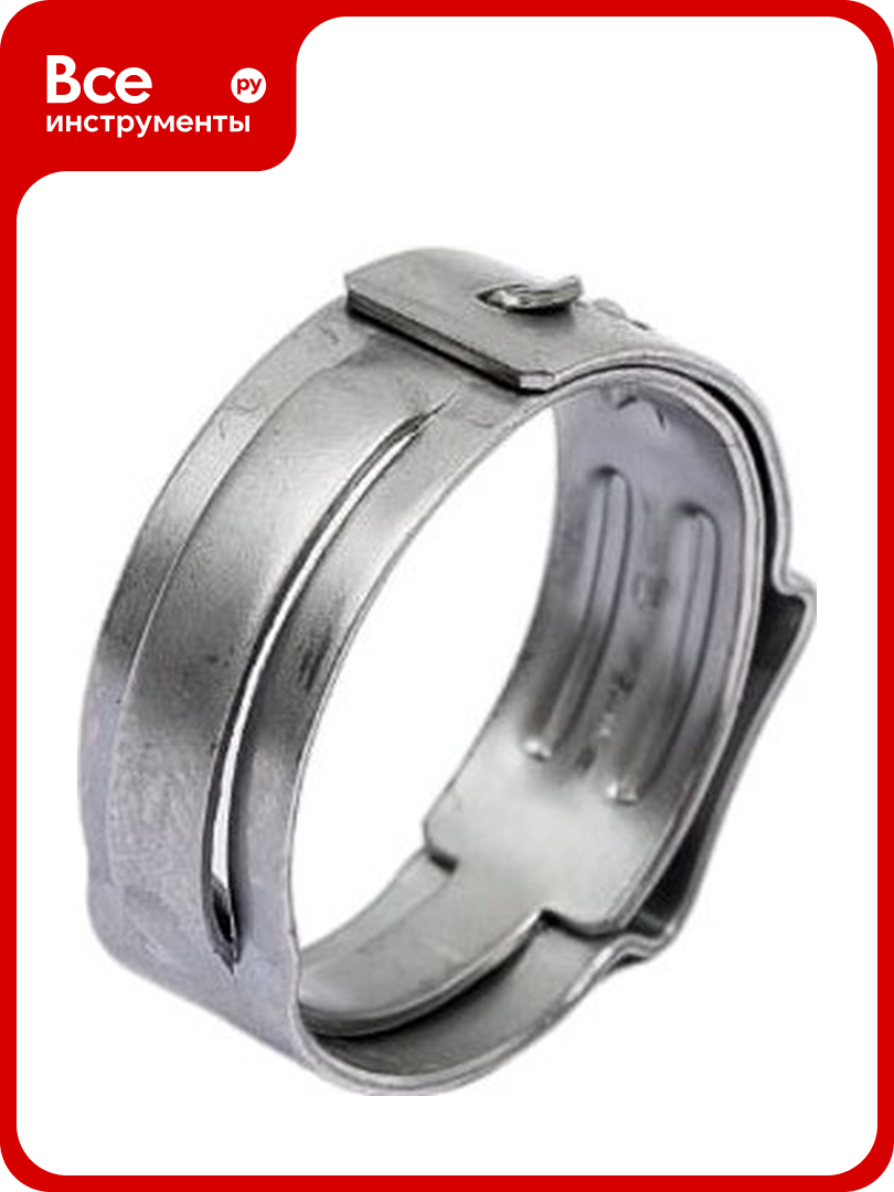 Ушковый хомут OETIKER 14.8‑18 мм, ширина 7 мм, из нержавеющей стали, швейцарского производства, для надёжного крепления