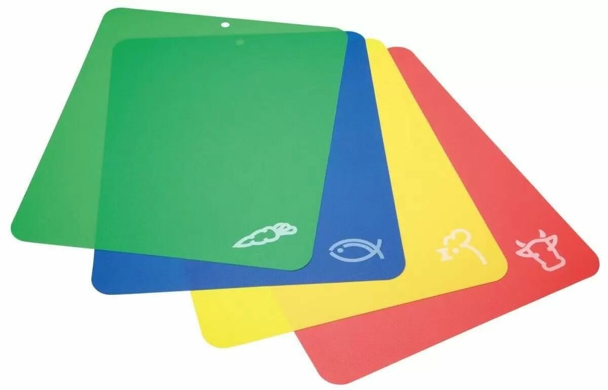 Набор из 4-х гибких разделочных досок, 34х28