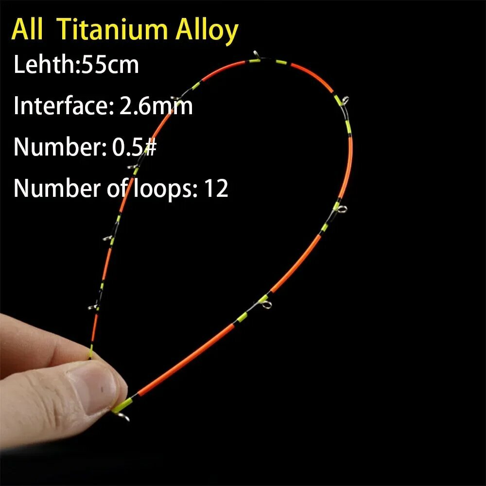 45/55/60 см наконечник удочки для лодки/Raft, запасной мягкий хвост, половина/все запасные части из титанового сплава, ремонтные сменные наконечники удочки