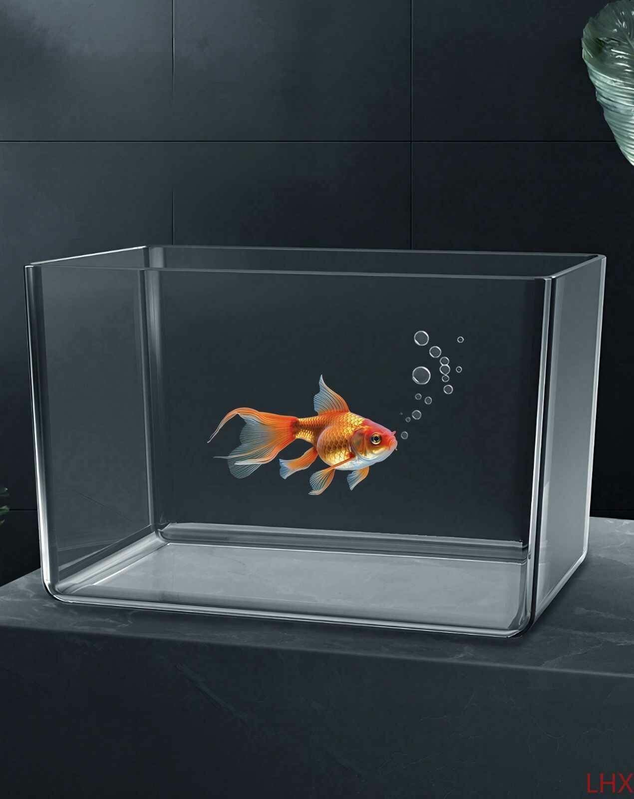 Акриловый аквариум, цельный квадратный