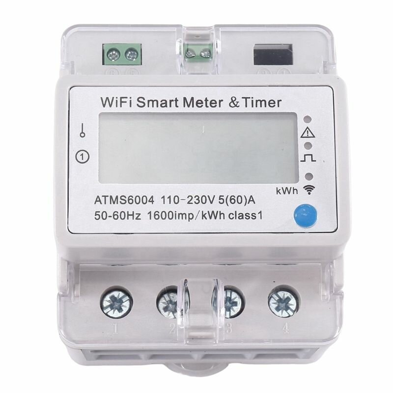 ATMS6004 Din Rail Энергии WiFi Meter Smart Timer 4P Tuya WIFI Счетчик Дистанционного Управления MyPads