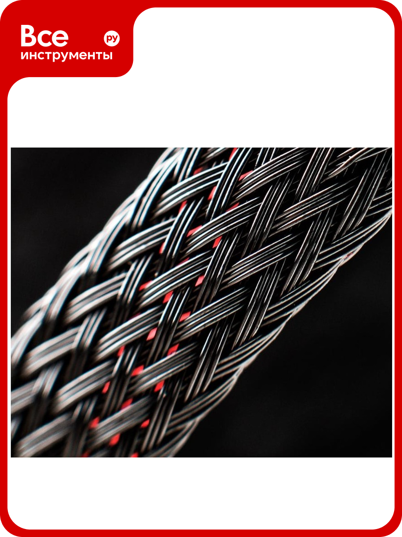 Кабельный органайзер для укладки проводов диаметром 25.40 мм Texplet черная 10 м 15PET-30-0