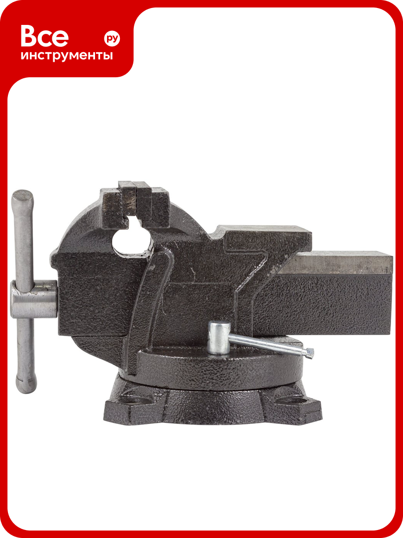 Тиски Forsage стальные поворотные с наковальней 3"-80мм 47861 F-6540303, стальной, с поворотной конструкцией