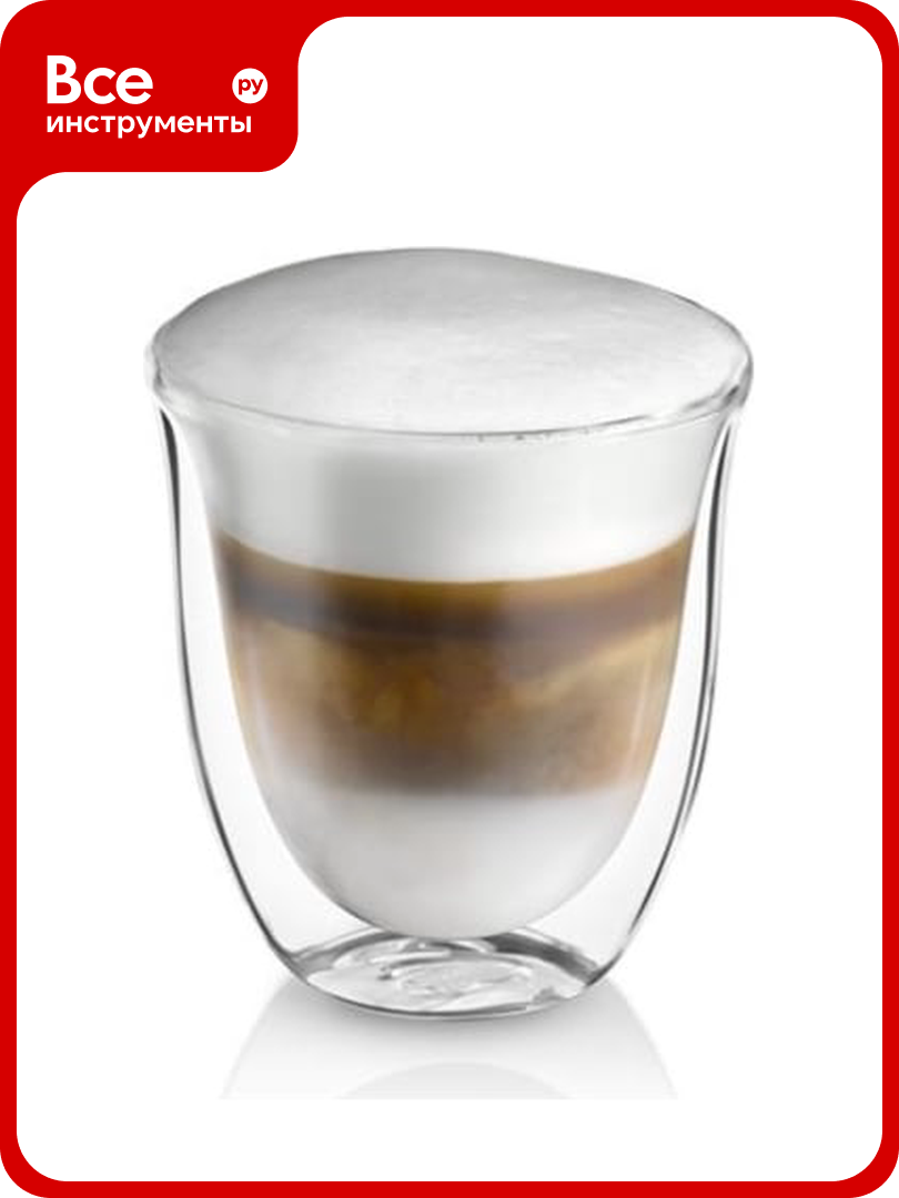 Набор чашек DeLonghi DLSC301 Glasses Set 6 шт, из стекла, сервировки стола