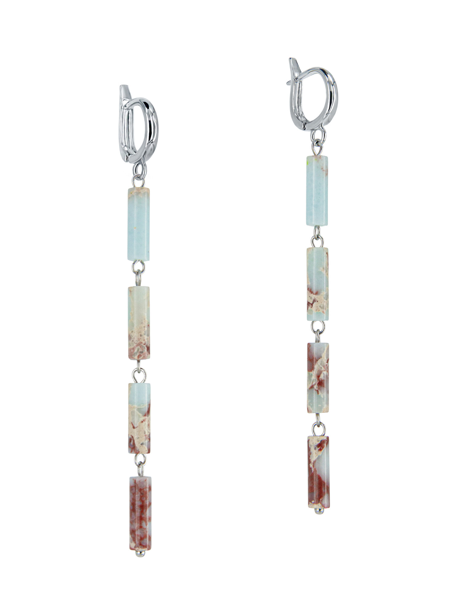 Серьги, искусственный камень