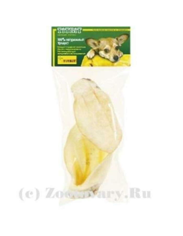 Titbit Лакомство Ухо Говяжье для Собак 2 Полипропиленовый Пакет 60г