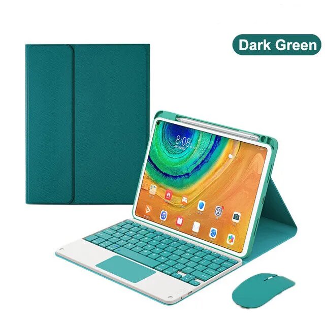 Чехол с Bluetooth-клавиатурой для Honor Pad 10 12,1 дюйма 2025 Tablet 10 12,1 Pad9 HEY2-W09 12,1 дюйма 2023 Чехол с магнитной клавиатурой из искусственной кожи