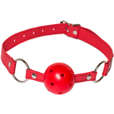 Lola Games Party Hard Firecracker, красный Кляп с отверстиями и кольцами