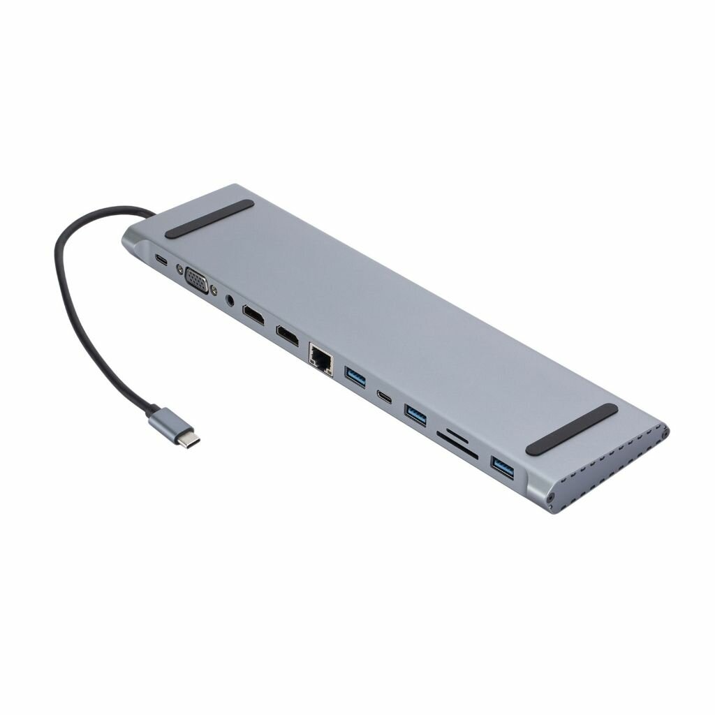 USB C Hub адаптер, двойной USB3.0, слоты для карт, подача питания для ноутбуков 12 в 1 портативный донгл
