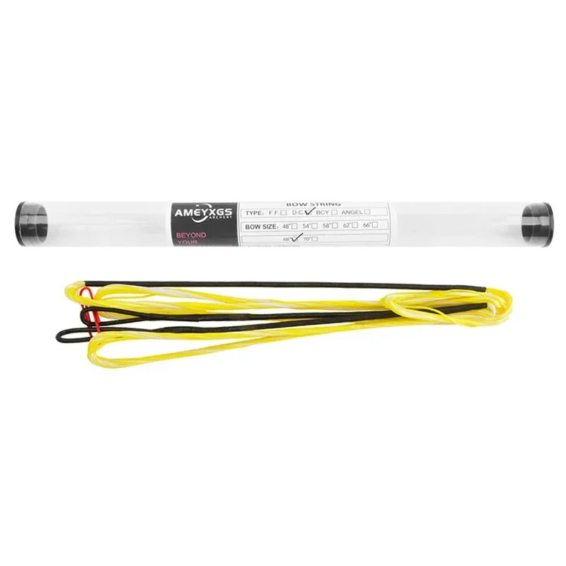 Sharrow 16-прядная тетива для лука 68/70 дюймов Светло-желтый, 68inch Yellow white