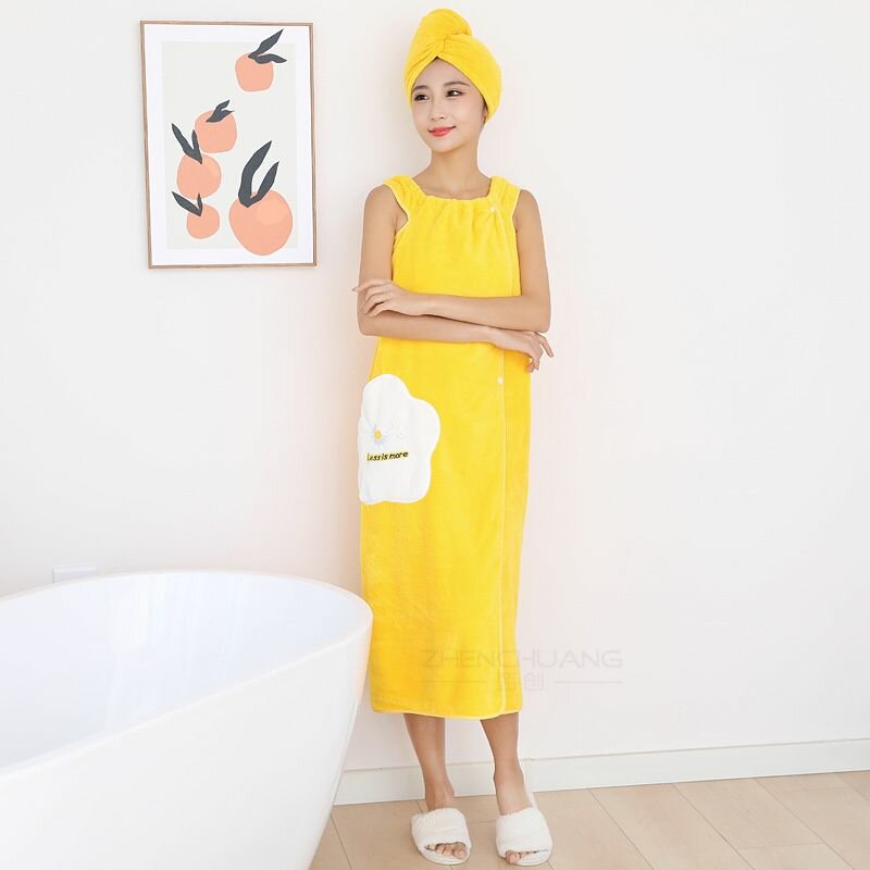 Банная юбка из кораллового флиса Nova Daisy/Впитывающая ткань/быстросохнущее мягкое полотенце, банная юбка