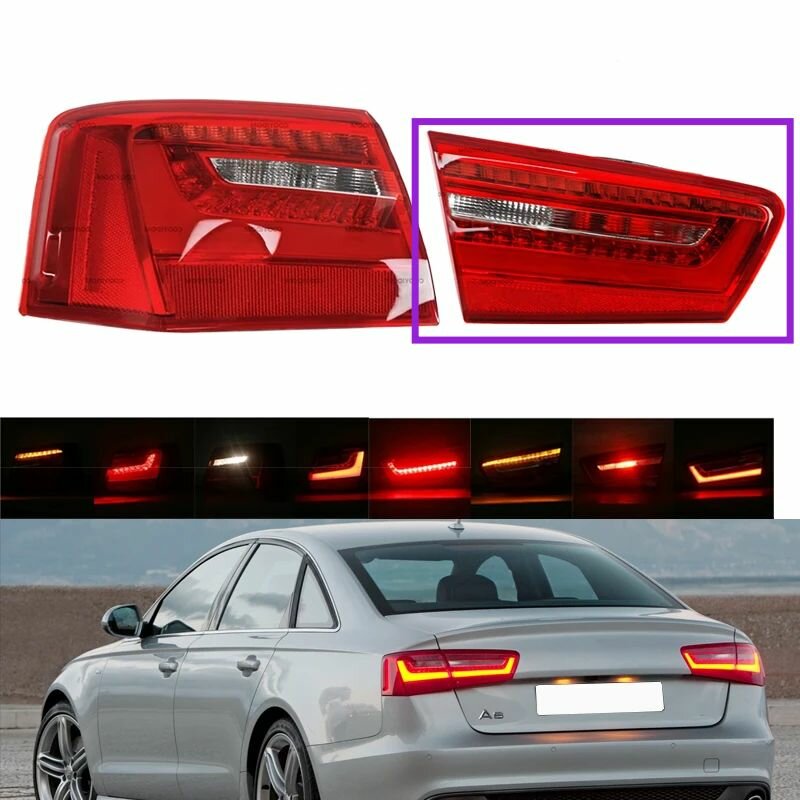 Фары автомобильные, Задний фонарь, 2 шт, арт. Audi A6 C7 Седан 2012- 2016 Inner