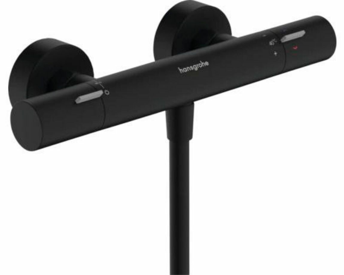 Смеситель для душа с термостатом Hansgrohe ECOSTAT LIFE 13382670 черный матовый