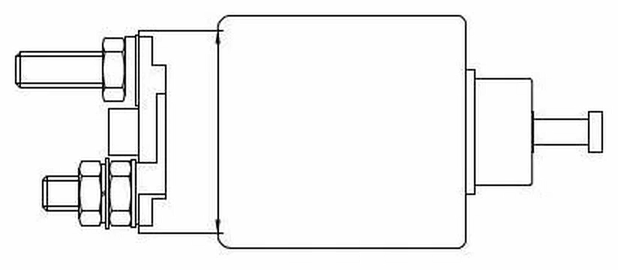 Реле втягивающее стартера для а/м ГАЗ ГАЗель Next (13-) с дв. Cummins ISF 2.8D 6MT (VSR 0319), STARTVOLT VSR0319