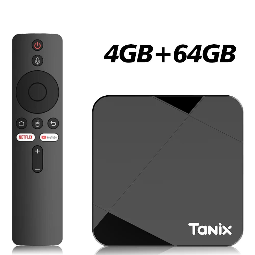 Tanix TX5 Android 14 ТВ-приставка 4ГБ 64ГБ Европейская вилка (EU Plug), 4G64G