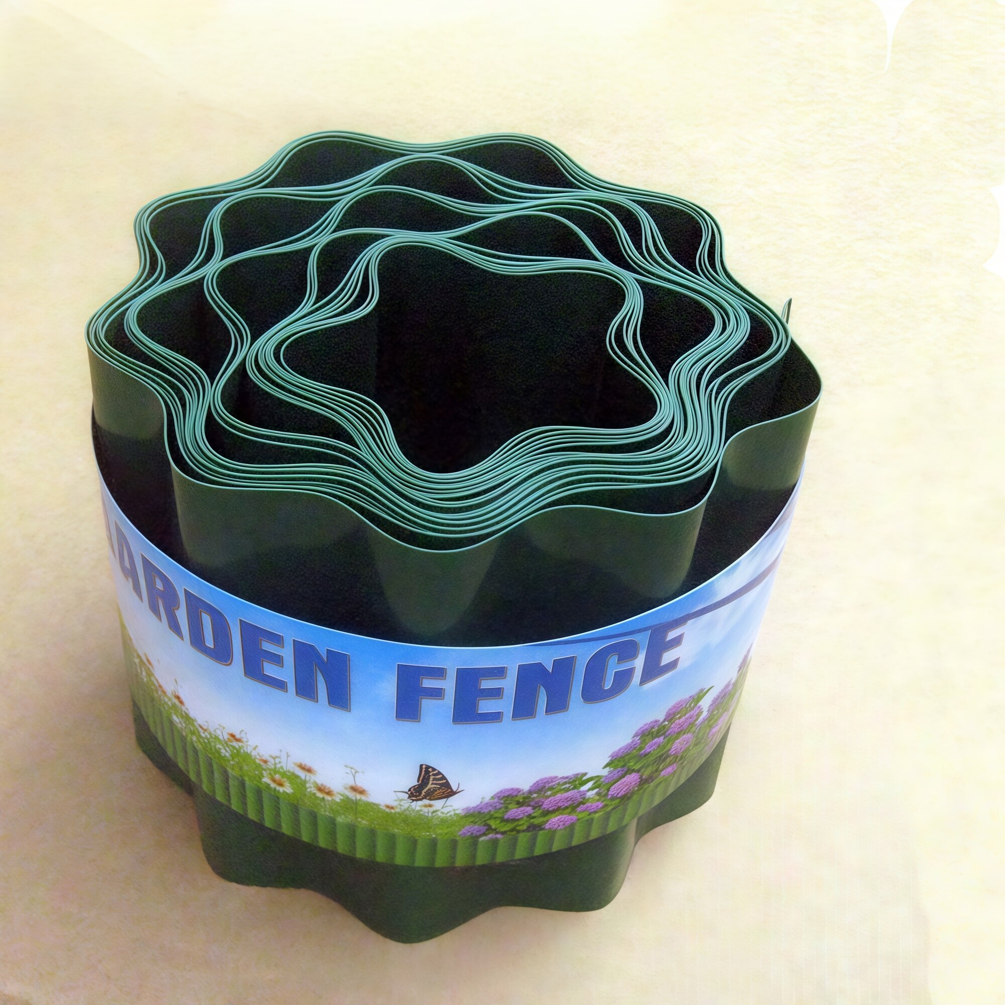 Садовый забор, пластиковый забор из полипропилена, вмонтированный в землю, 20 см*9 м