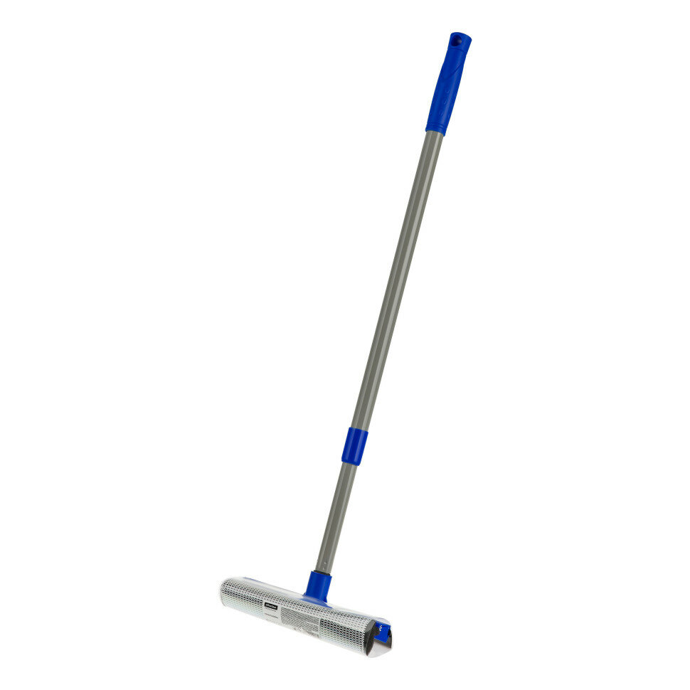 Стекломойка OfficeClean Professional с телескопической ручкой 67-110см, рабочая часть 20см (стяжка, губка, ручка), 370066