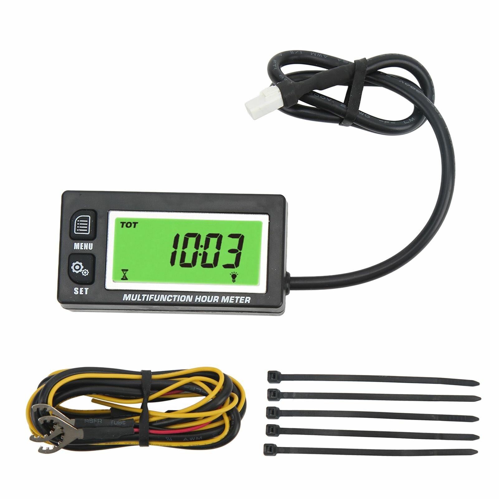Цифровой тахометр 0-25000 об/мин с счетчиком моточасов
