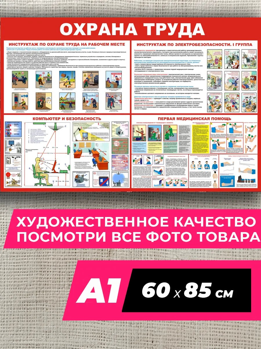 Плакат охрана труда A1
