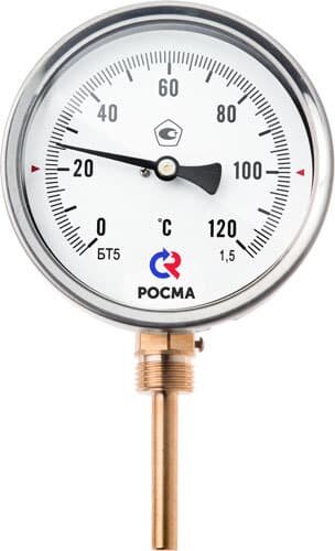Термометр росма БТ52.211 120С КТ 1,5 L=64ММ G1/2 (2644)