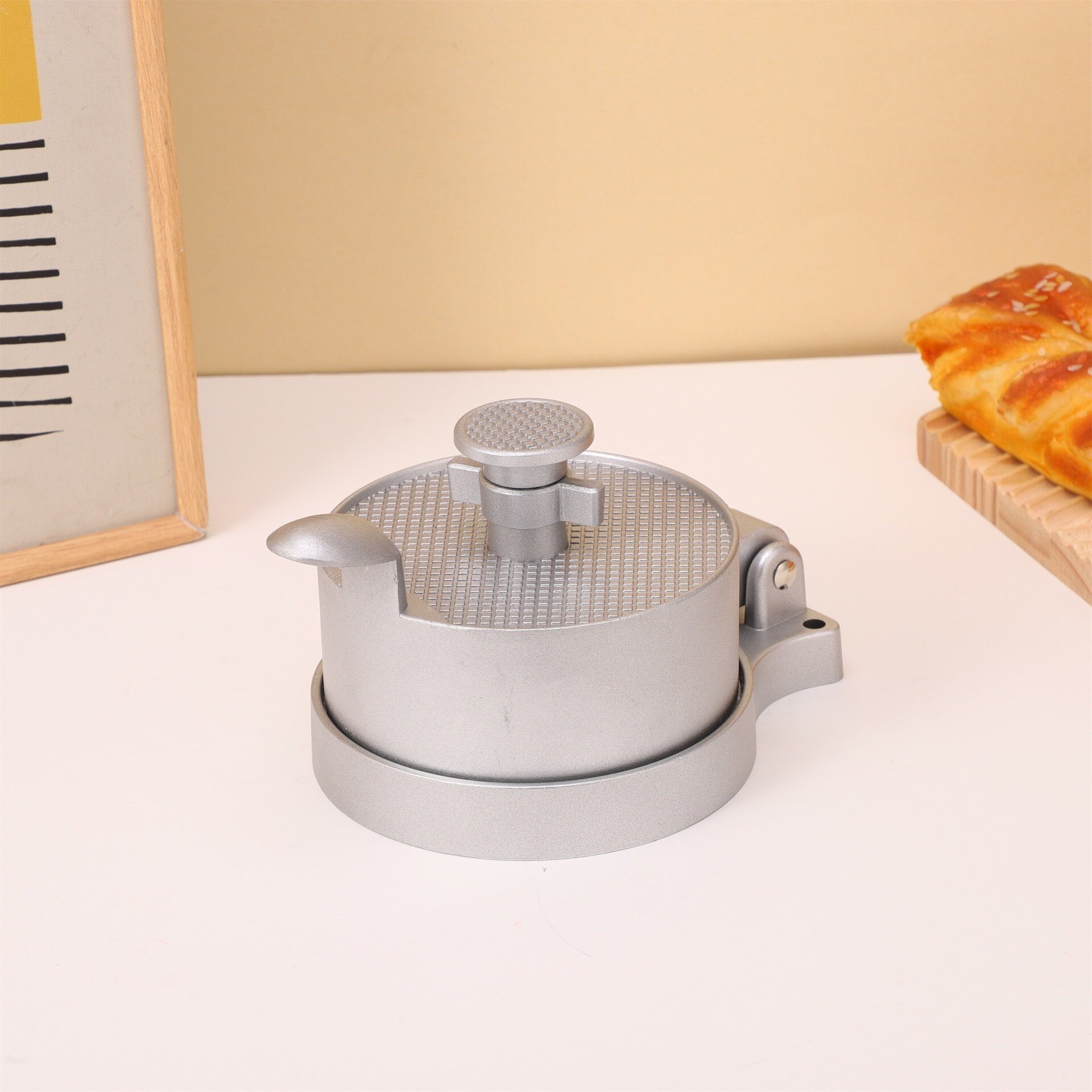 Компактный ручной пресс для котлет с регулируемой толщиной, из алюминиевого сплава, для домашнего использования