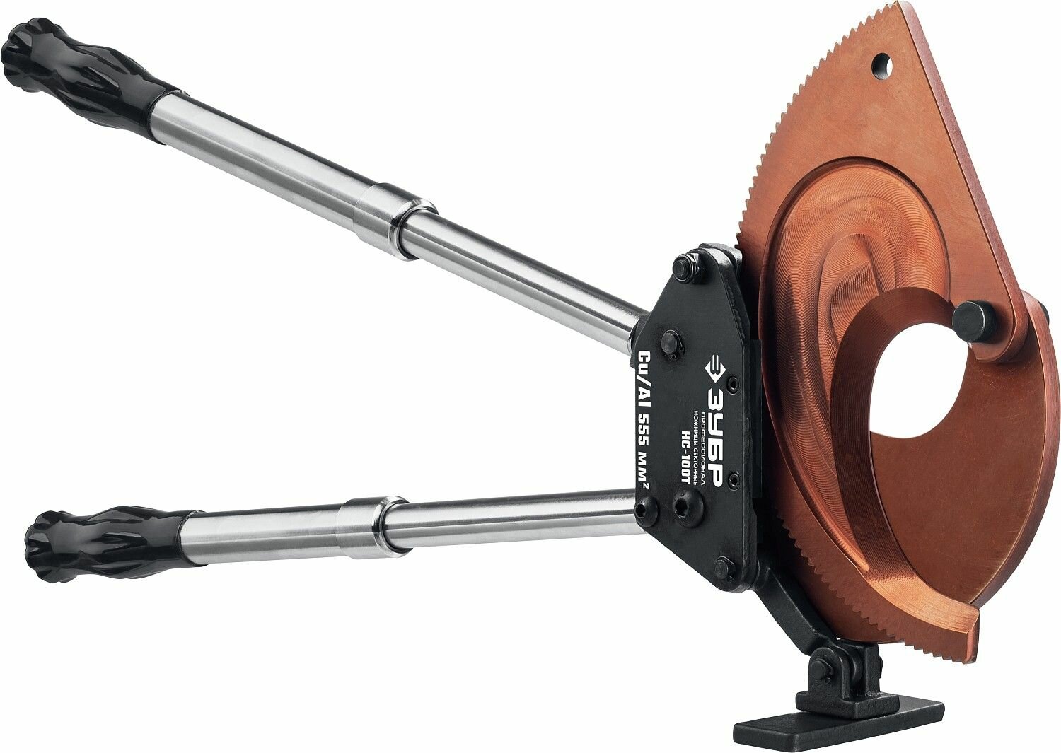 Секторные ножницы ЗУБР НС-100Т, d 100мм, 270 - 440 мм, профессиональные 23353-100