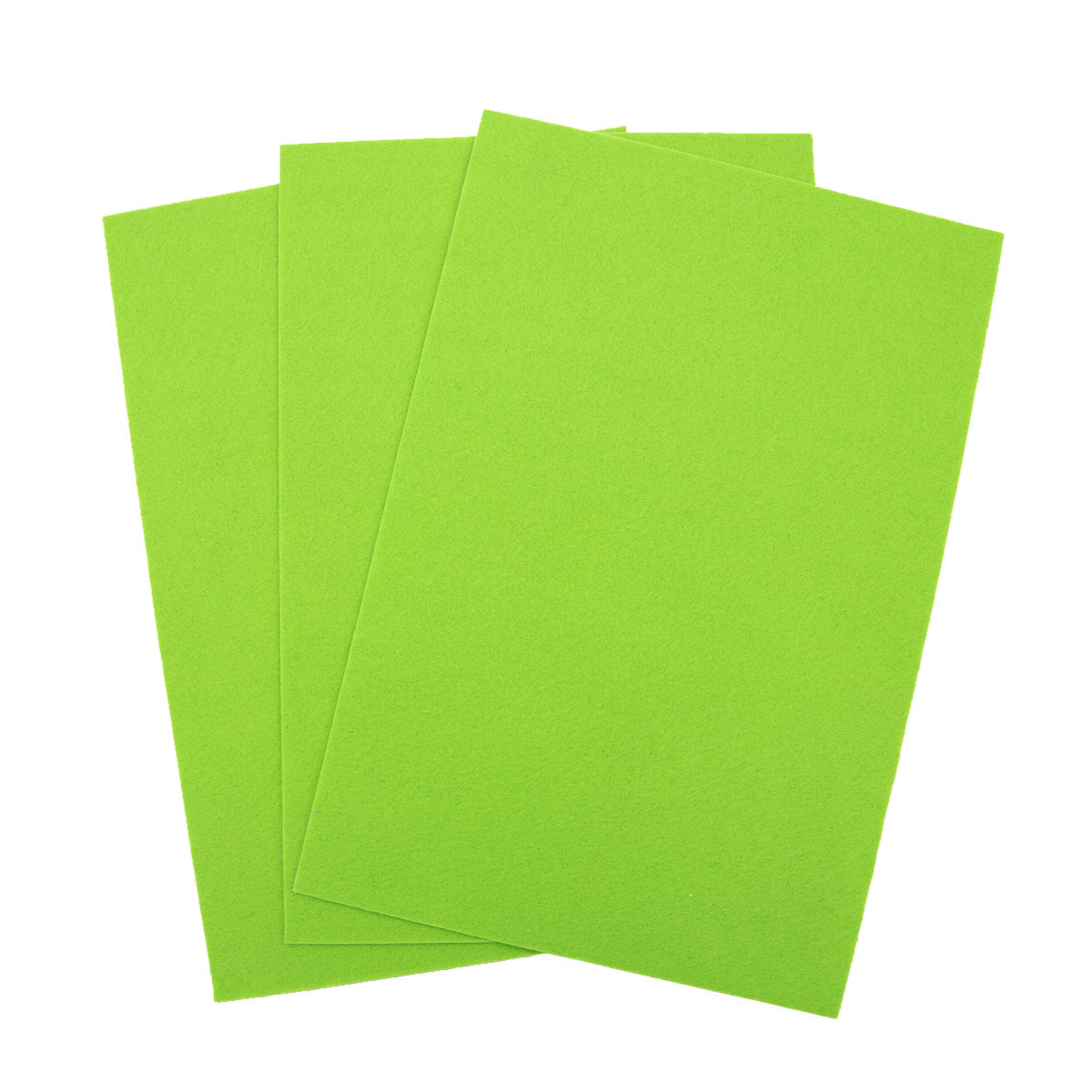 Фетр на клеевой основе 20х30 см, 1 мм, плотность 180г, 3 штуки, цвет салатов, Astra&Craft