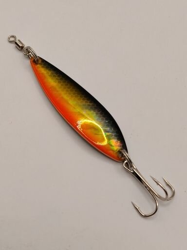 Блесна колебалка DAIWA Chinook, для хищника, тройной крючок, 7 г