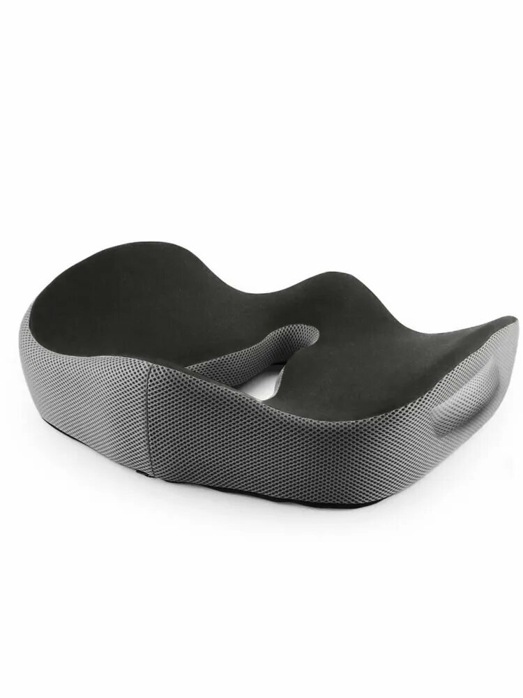 Подушка для сидения "Комфорт+" с эффектом памяти на кресло компьютерное или в машину, подушка сидушка под попу45*38*13CM