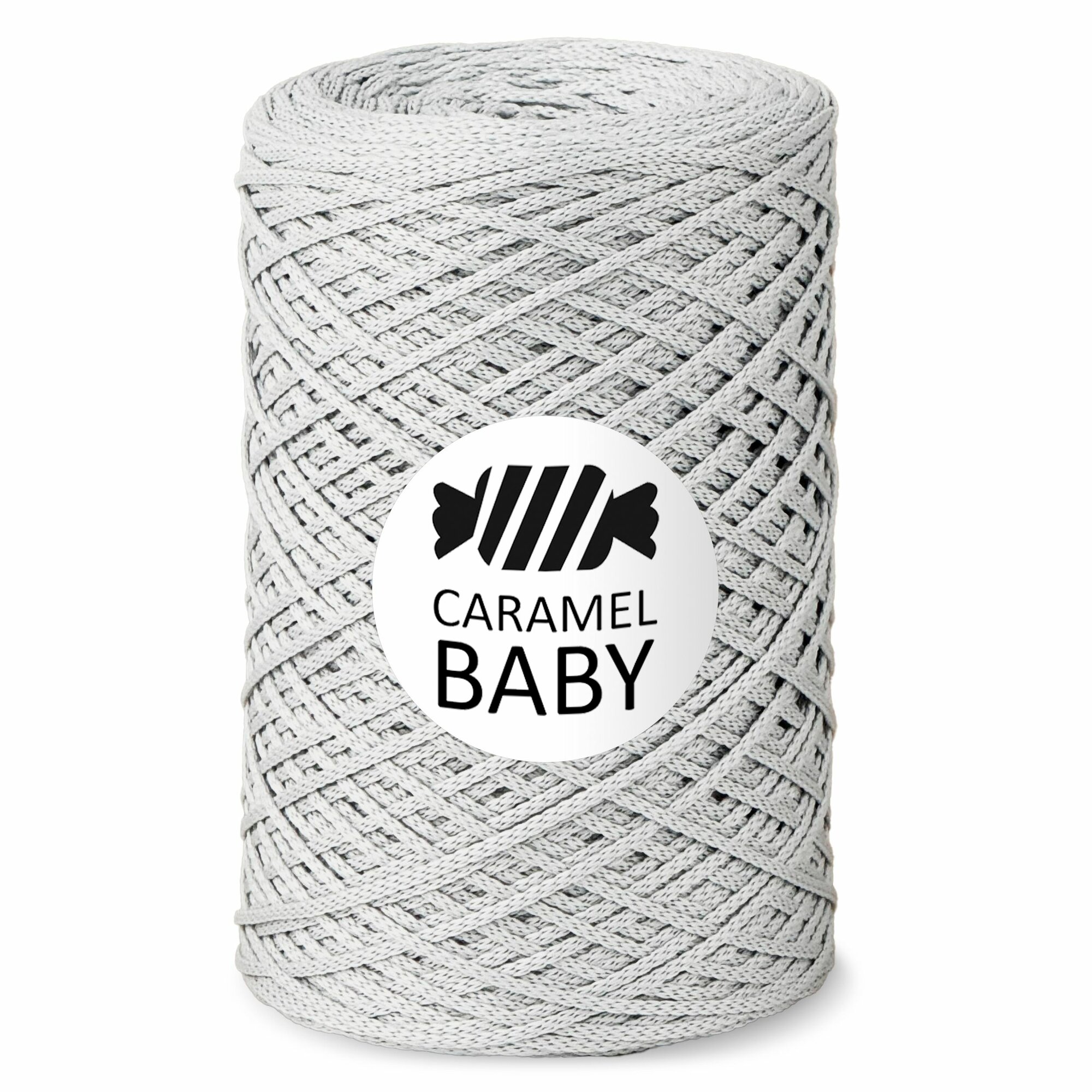 Шнур Caramel Baby (Карамель Бэби) Эверест, 2 мм 500м/350гр, шнур полиэфирный для вязания, 1 моток