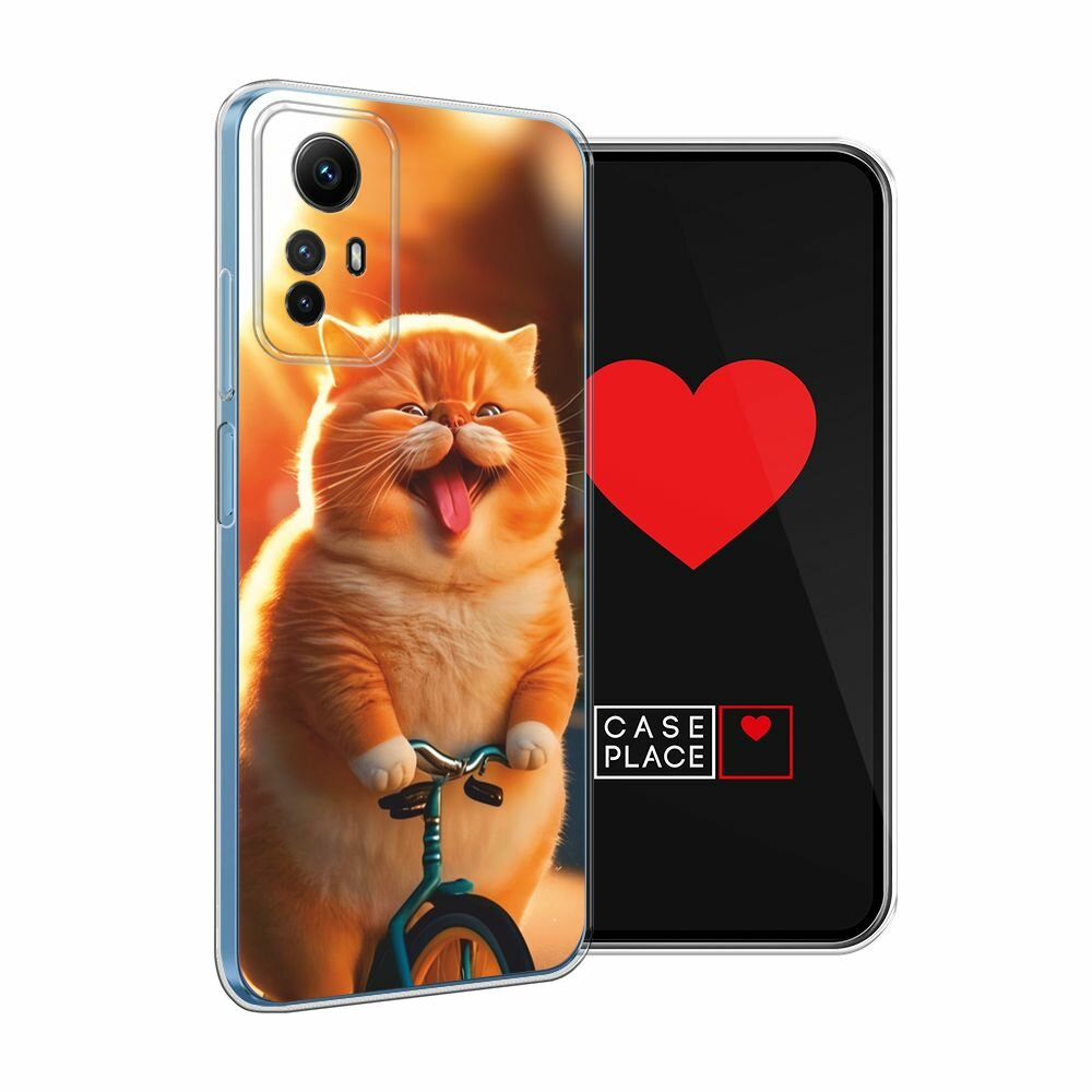 Чехол на Xiaomi Redmi Note 12S / Сяоми Редми Ноут 12S с принтом "Кот на велике" — фото 1