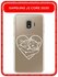 Чехол на Samsung Galaxy J2 Core (2018/2020) с принтом "Влюблённые котики рисунок...