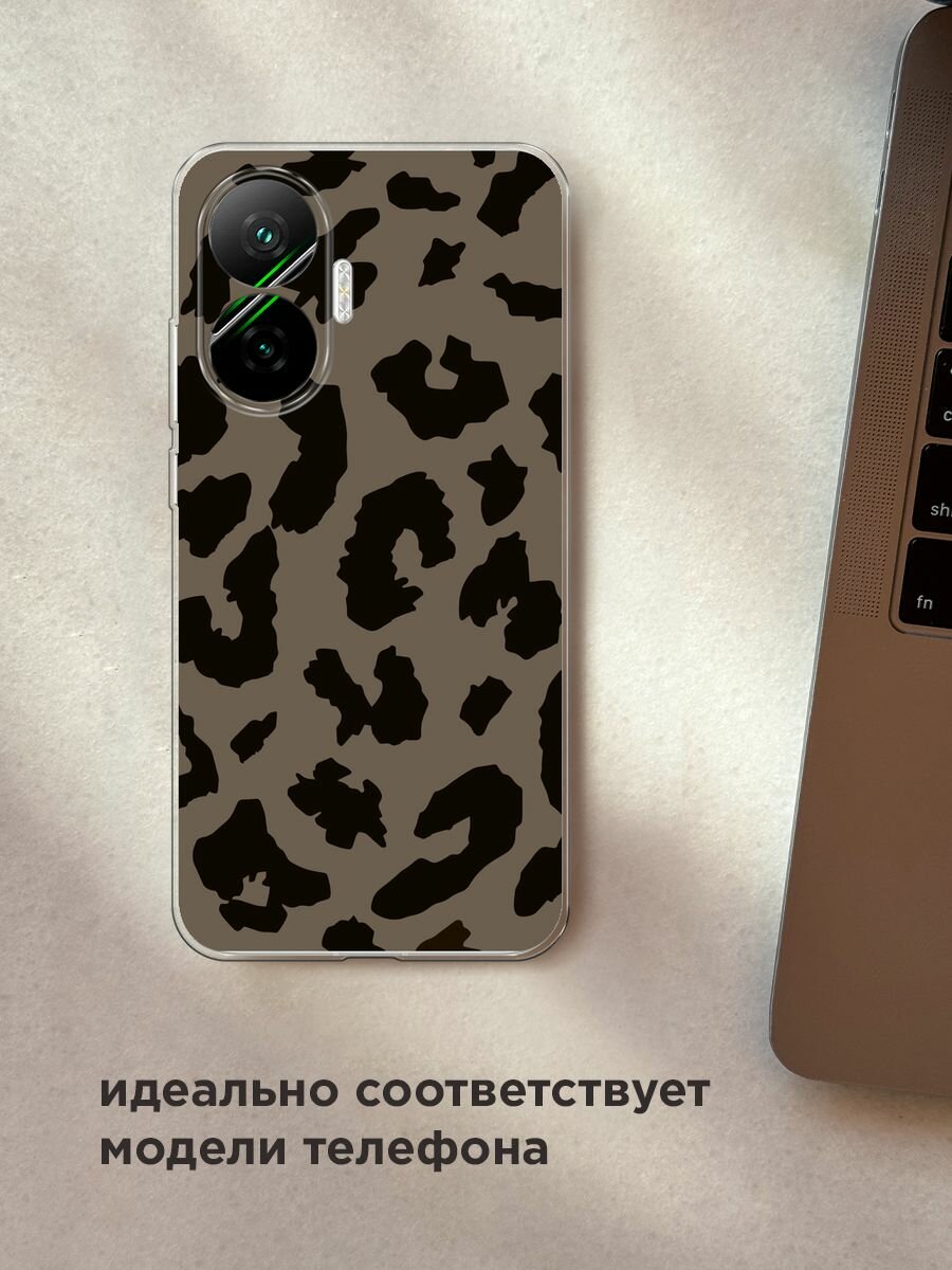 Чехол на Poco F7 / Поко F7 с принтом "Леопардовые пятна паттерн 1" — фото 1