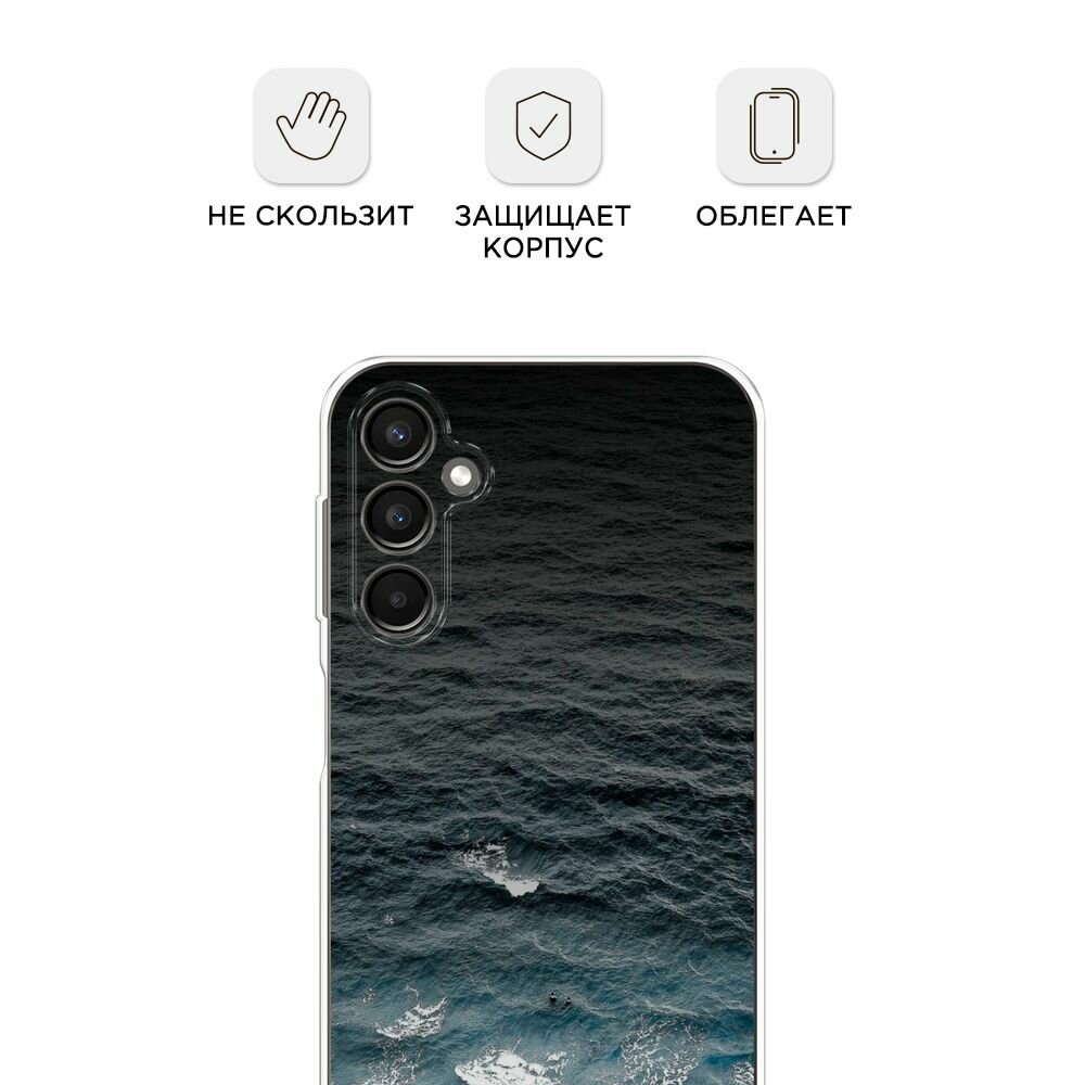 Чехол на Samsung Galaxy A24 / Самсунг Галакси A24 с принтом Волны на море — фото 1