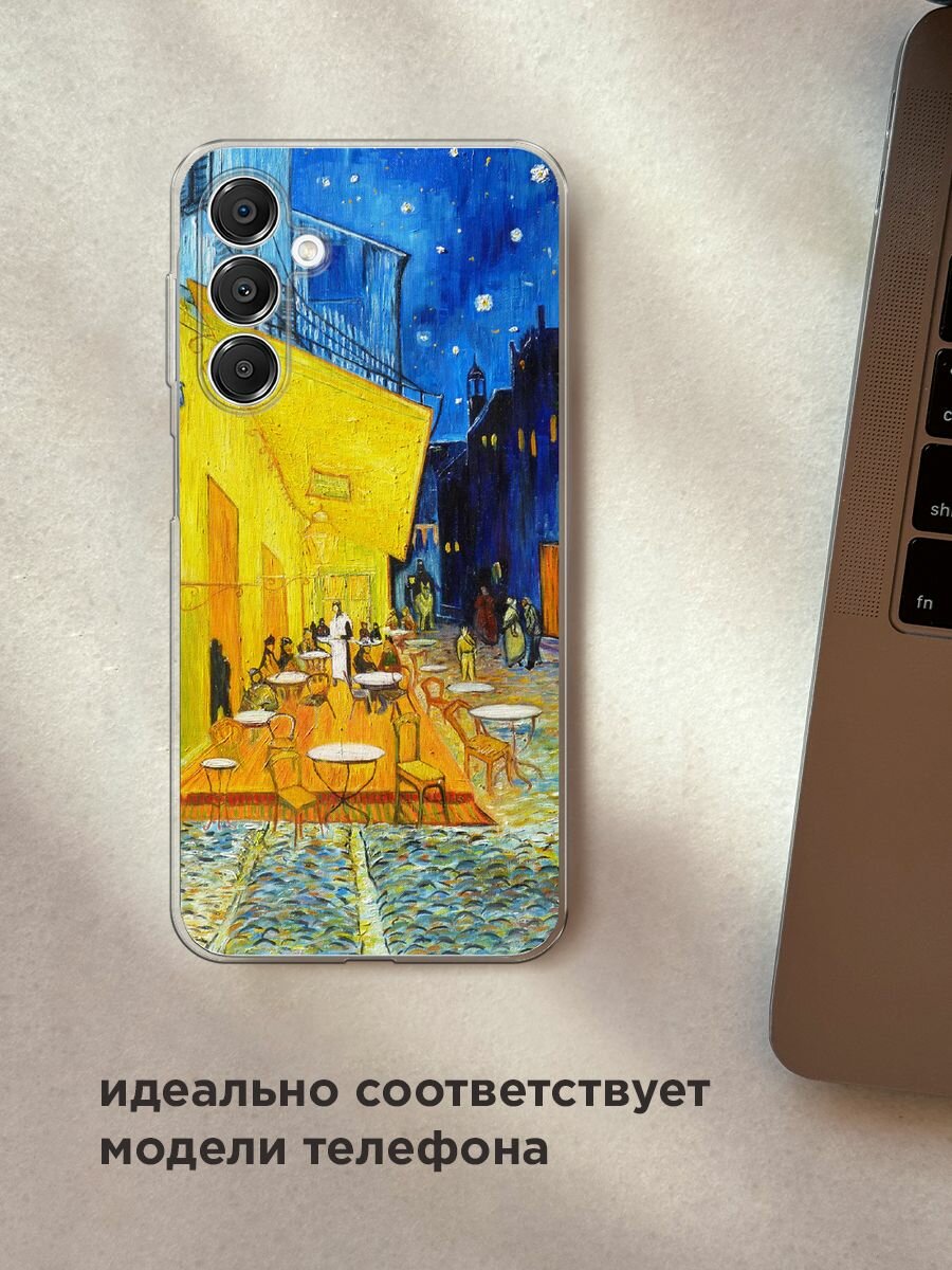 Чехол на Samsung Galaxy A16 / Самсунг А16 с принтом "Ван Гог Желтый дом" — фото 1