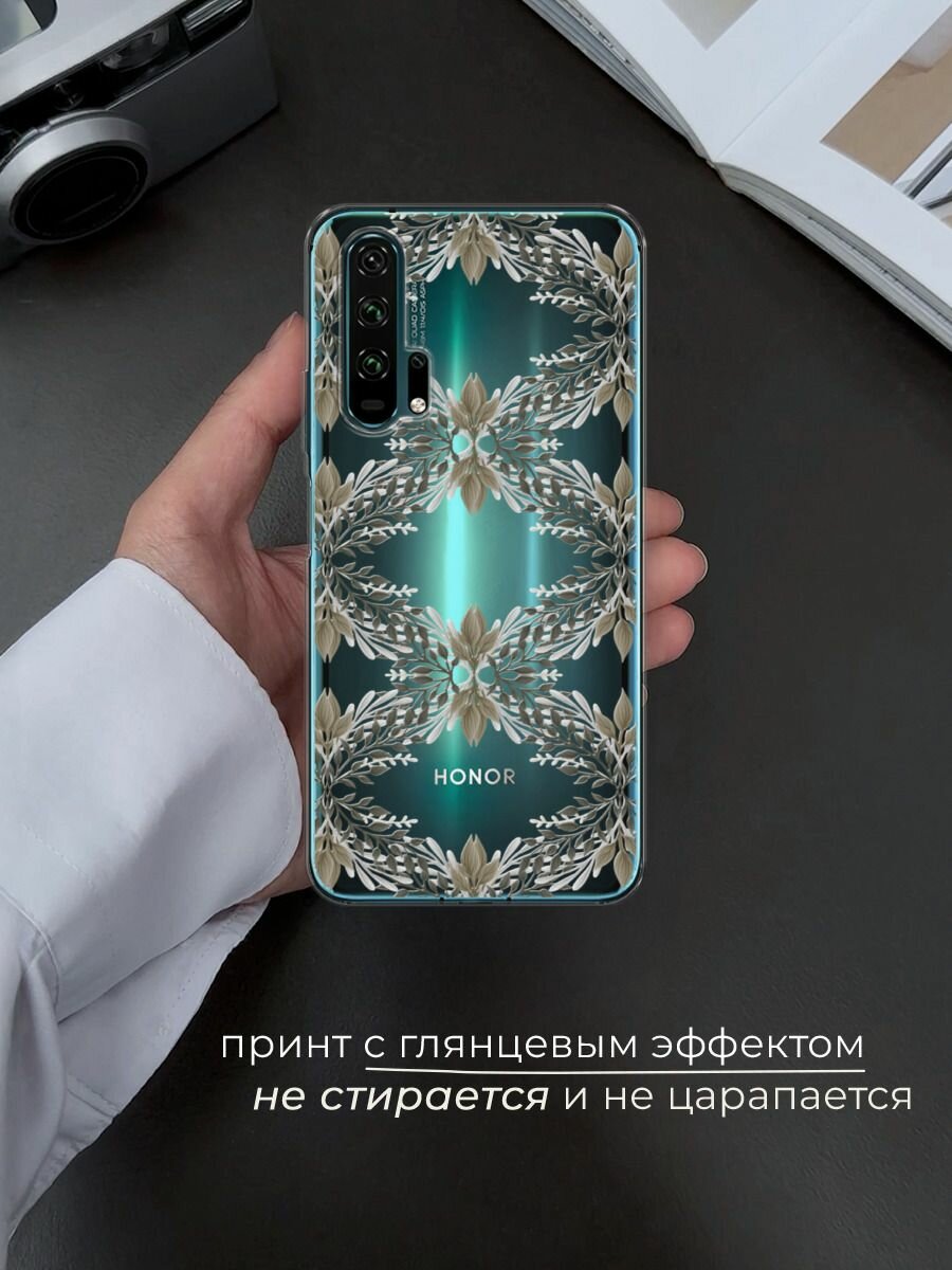 Чехол на Honor 20 Pro / Хонор 20 Про с принтом "Калейдоскоп цветов" — фото 1