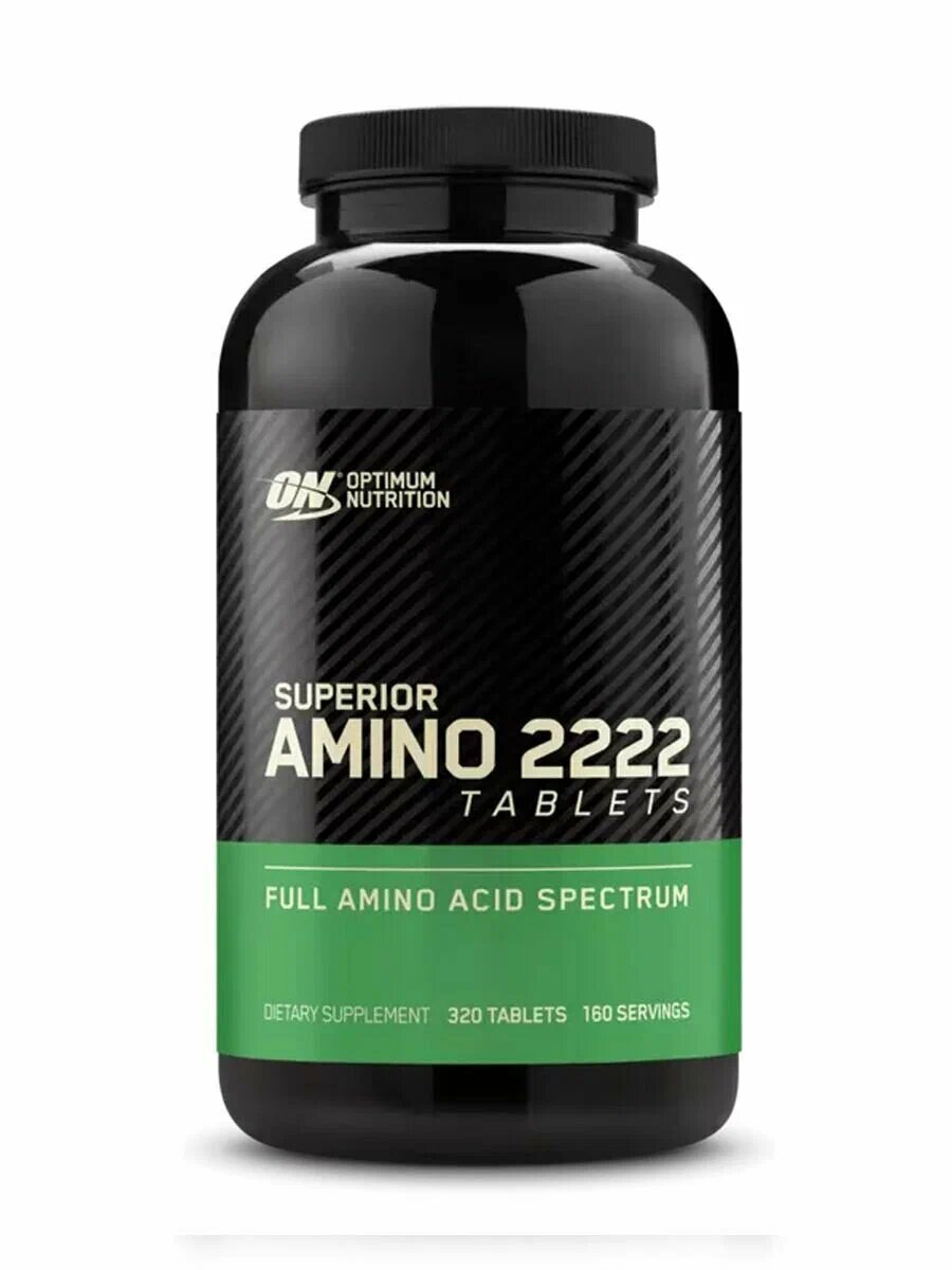 Аминокислота Optimum Nutrition Super Amino 2222, 320 капсул