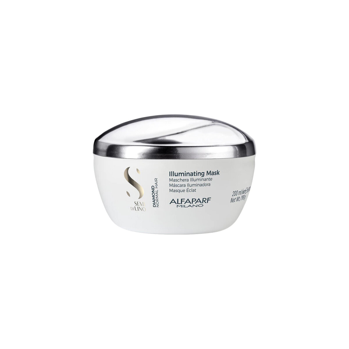 Маска для нормальных волос, придающая блеск Alfaparf Milano Semi Di Lino Diamond Illuminating Mask 200мл