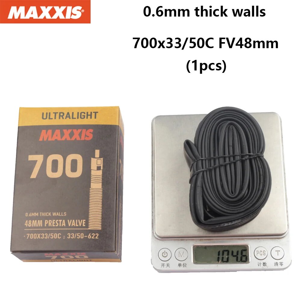 MAXXIS ULTRALIGHT Велосипедная камера 0,60 мм 26 27,5 29 700 700x33-50C FV48