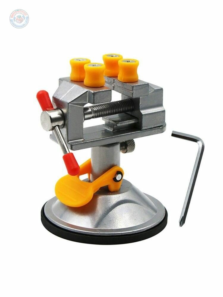 Настольные тиски с поворотными челюстями 360 , легкий алюминиевый зажим для мелких деталей, ювелирных работ и моделирования, портативный инструмент для мастерской и хобби